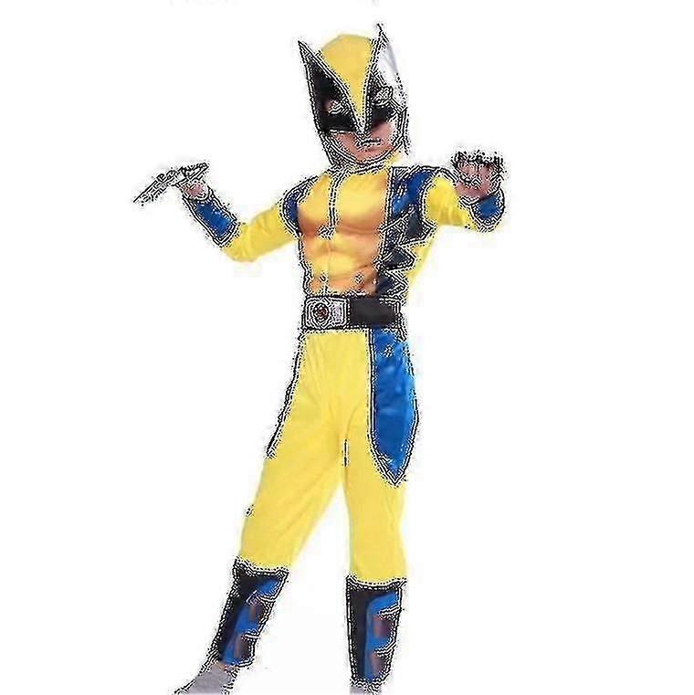 Kids Boys Wolverine Costume Tight Muscle Suit | Fruugo UK