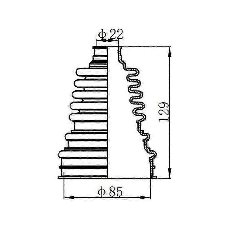 Split Cv Boot Kit Driveshaft Stretchy Rubber Outer Gaiters Easy Fit ...