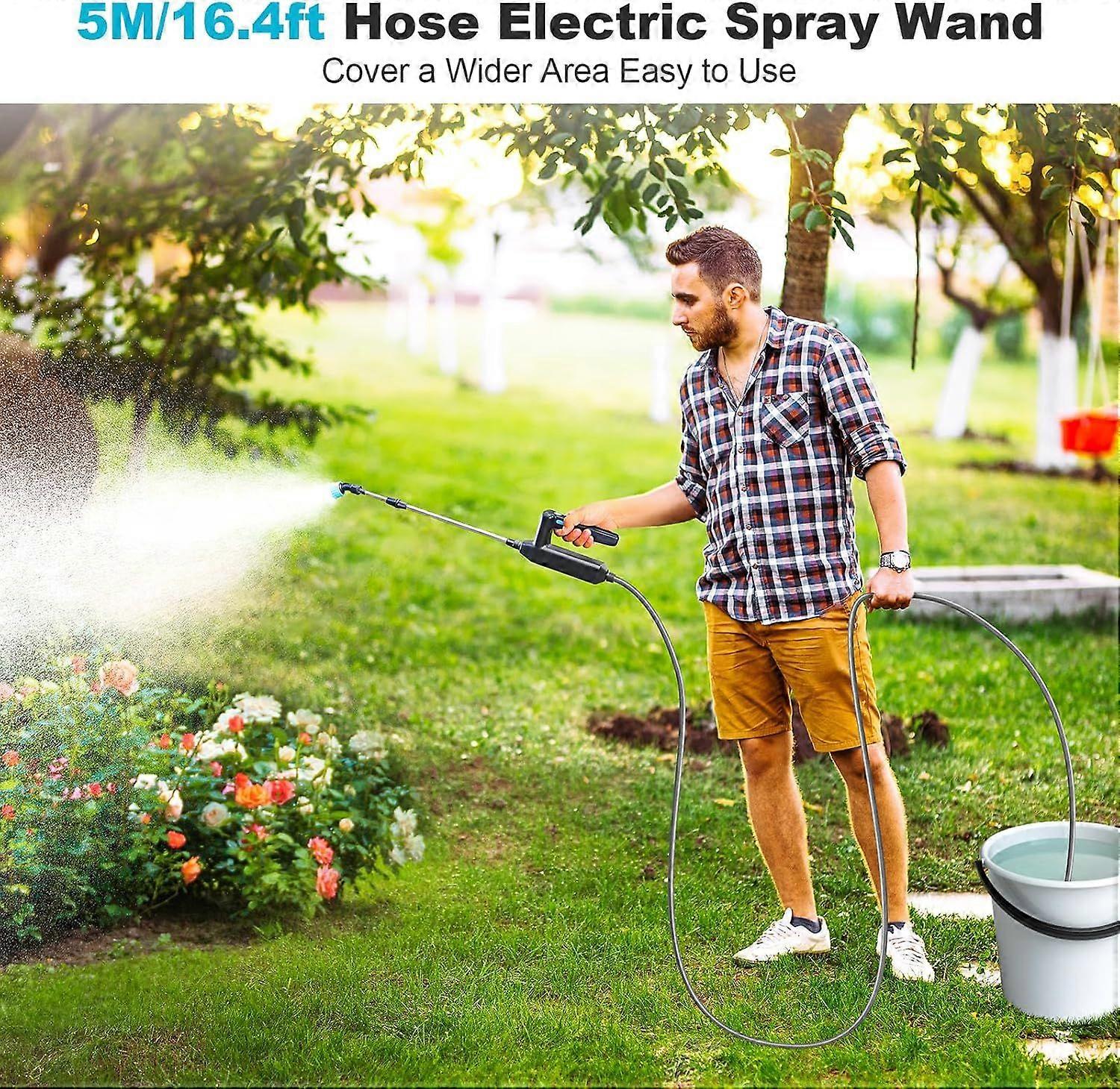 Battery Pressure Sprayer, Electric Plant Sprayer with 23.6 Inch ...