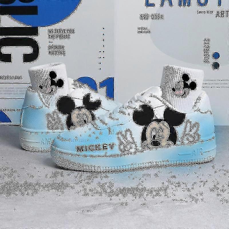 Disney Lilo Stitch Print Sportskor Nya Tennisskor Par Vita Skor Tecknad ...