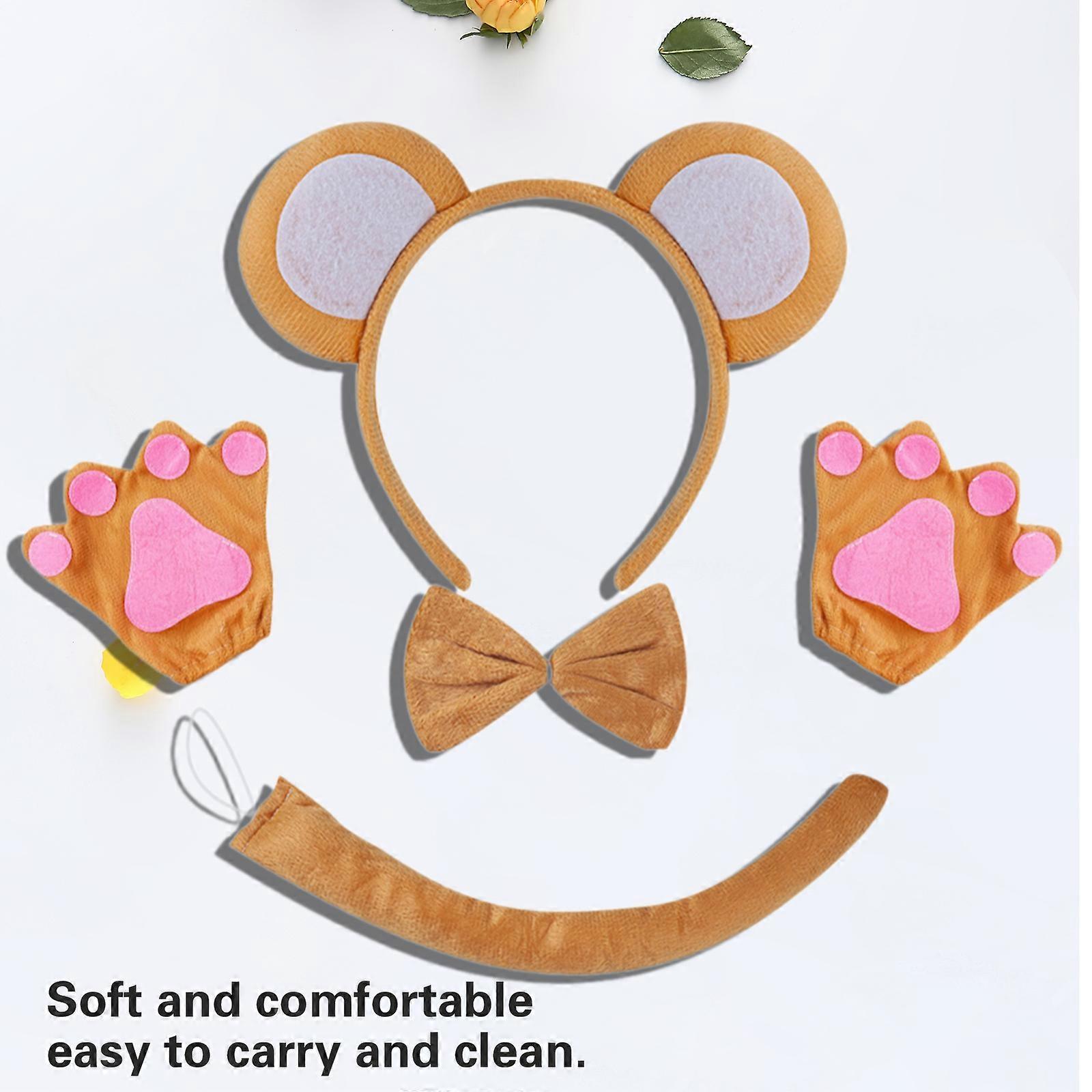 Monkey Costume Set Includes Monkey Tail Headband Bowtie Glove Skirt ...