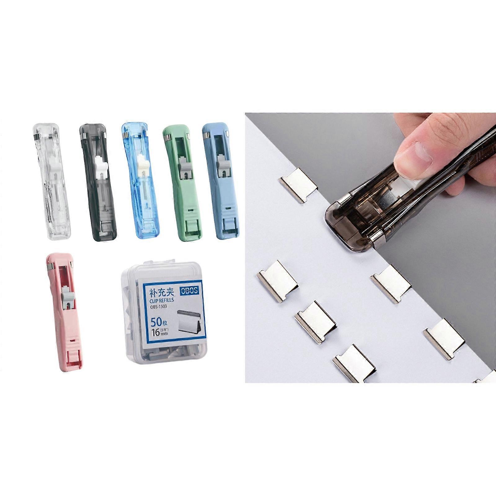 Paper Clamp Dispenser Handheld Paper Clip Clamp Dispenser 40 Sheets ...