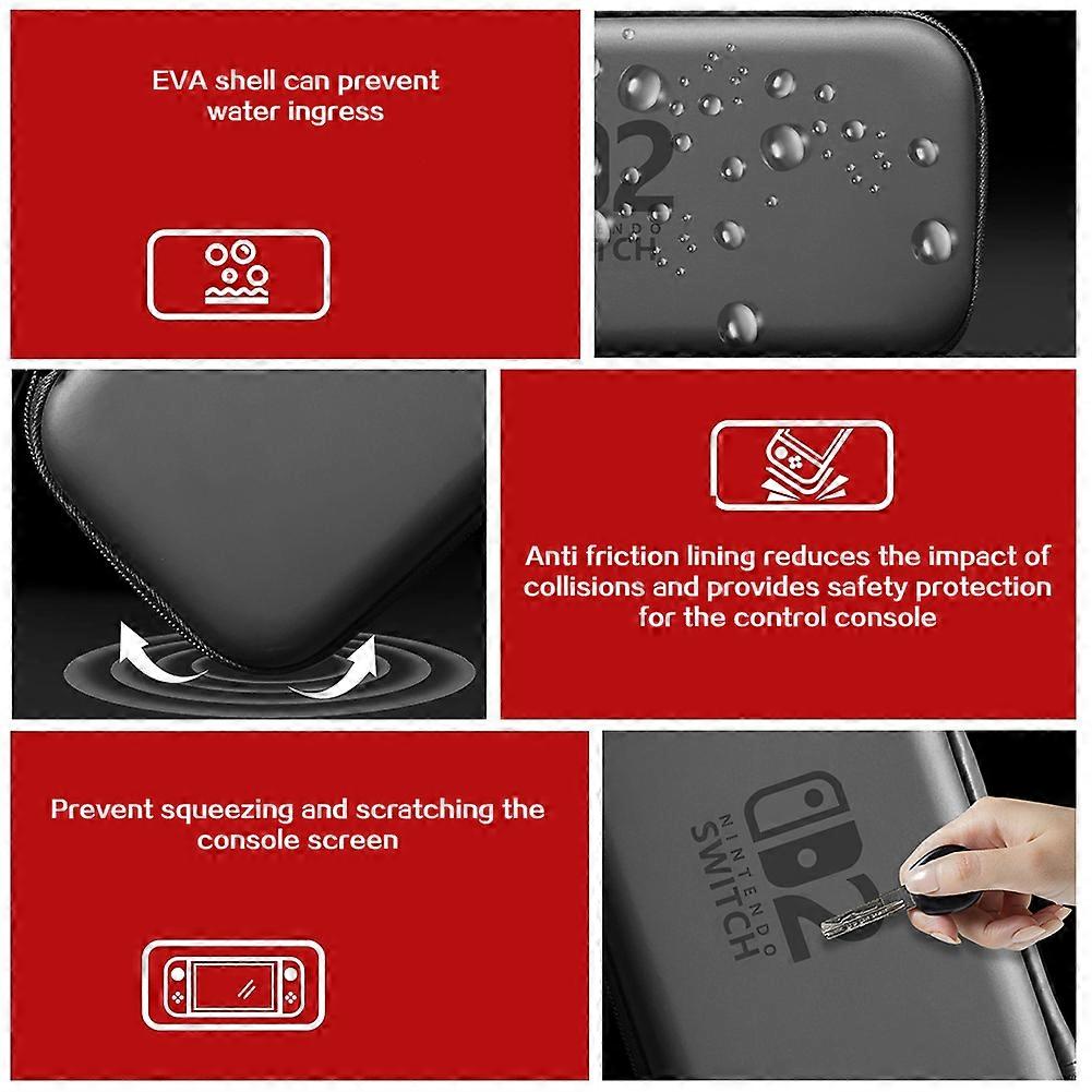 Shockproof EVA Hard Case for Switch 2, Protective Storage Bag for ...