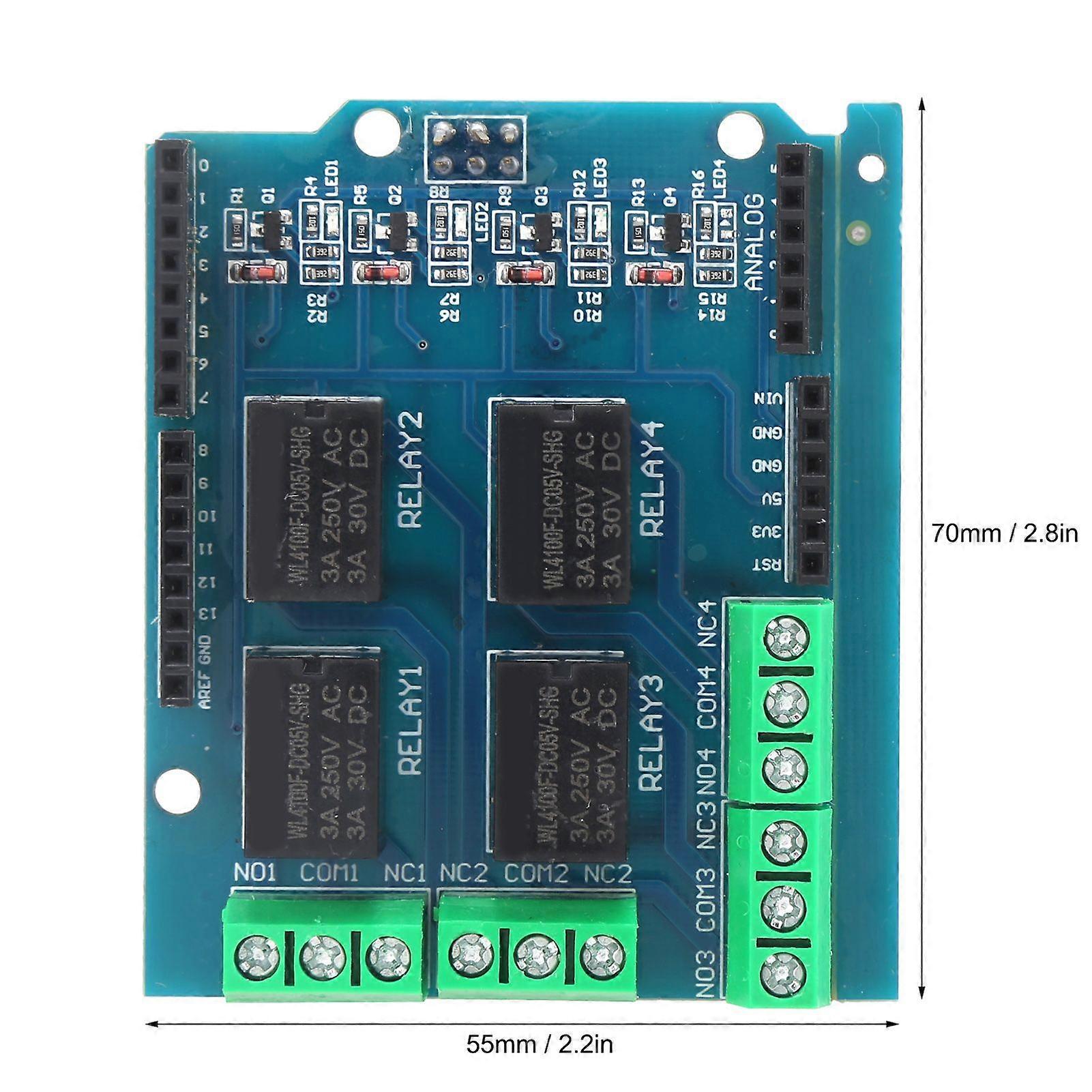 Module relais DC5v 4 voies de haute qualité, carte de contrôle de relais, carte d'extension de ...