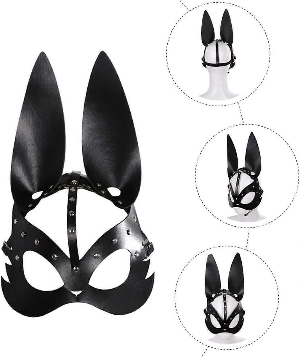 Easter Bunny Costume Mask in Leather for Adults - Rabbit Themed ...