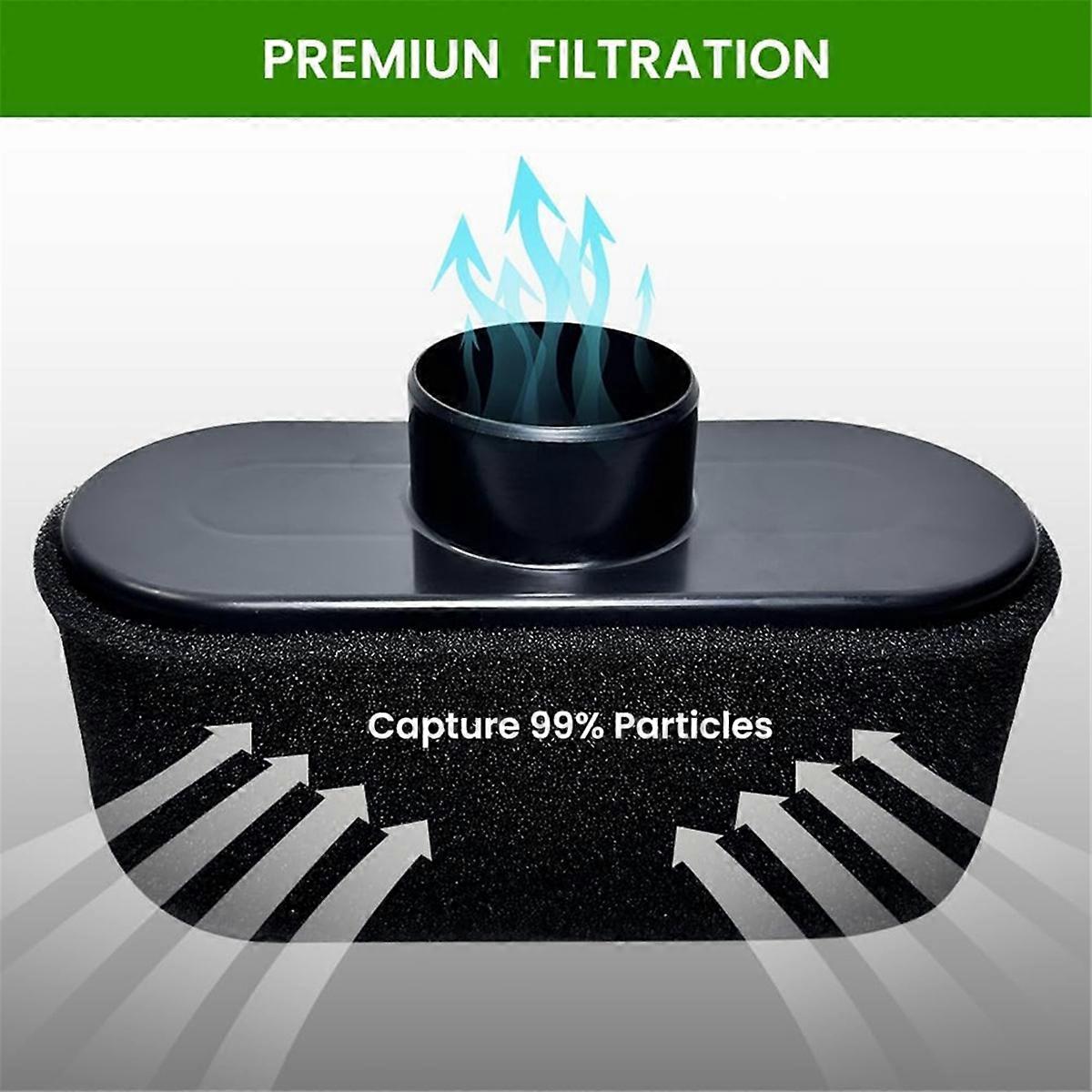 4 Pack 11013-0752 Air Filter for Kawasaki FR691V FR651V with 11013-7046 ...