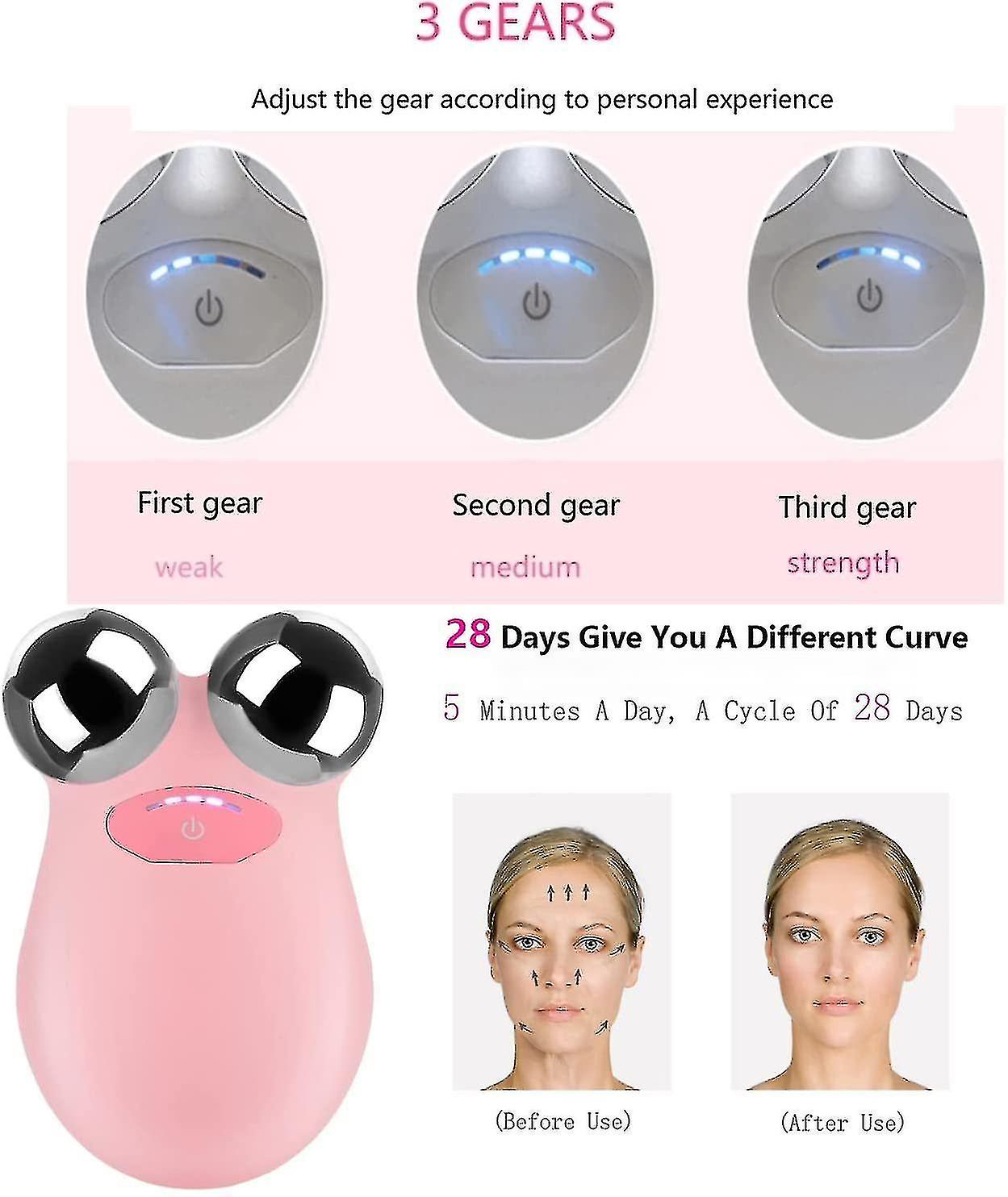 Electric Facial Wrinkle Removal Device, Y Shape 3d Roller Face Lift ...
