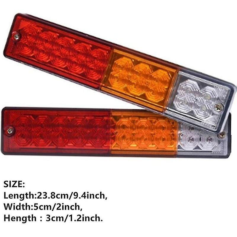 2pcs 12v Led Trailer Lights,universal Led Tail Lights 20led Reverse ...