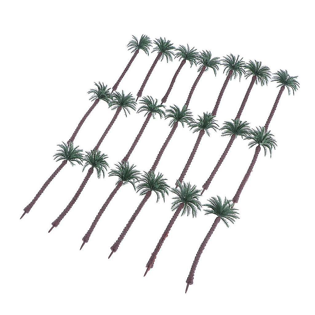 20 Pack Diy Sand Table Plastic Palm Mini Landscape Coconut Tree Model ...