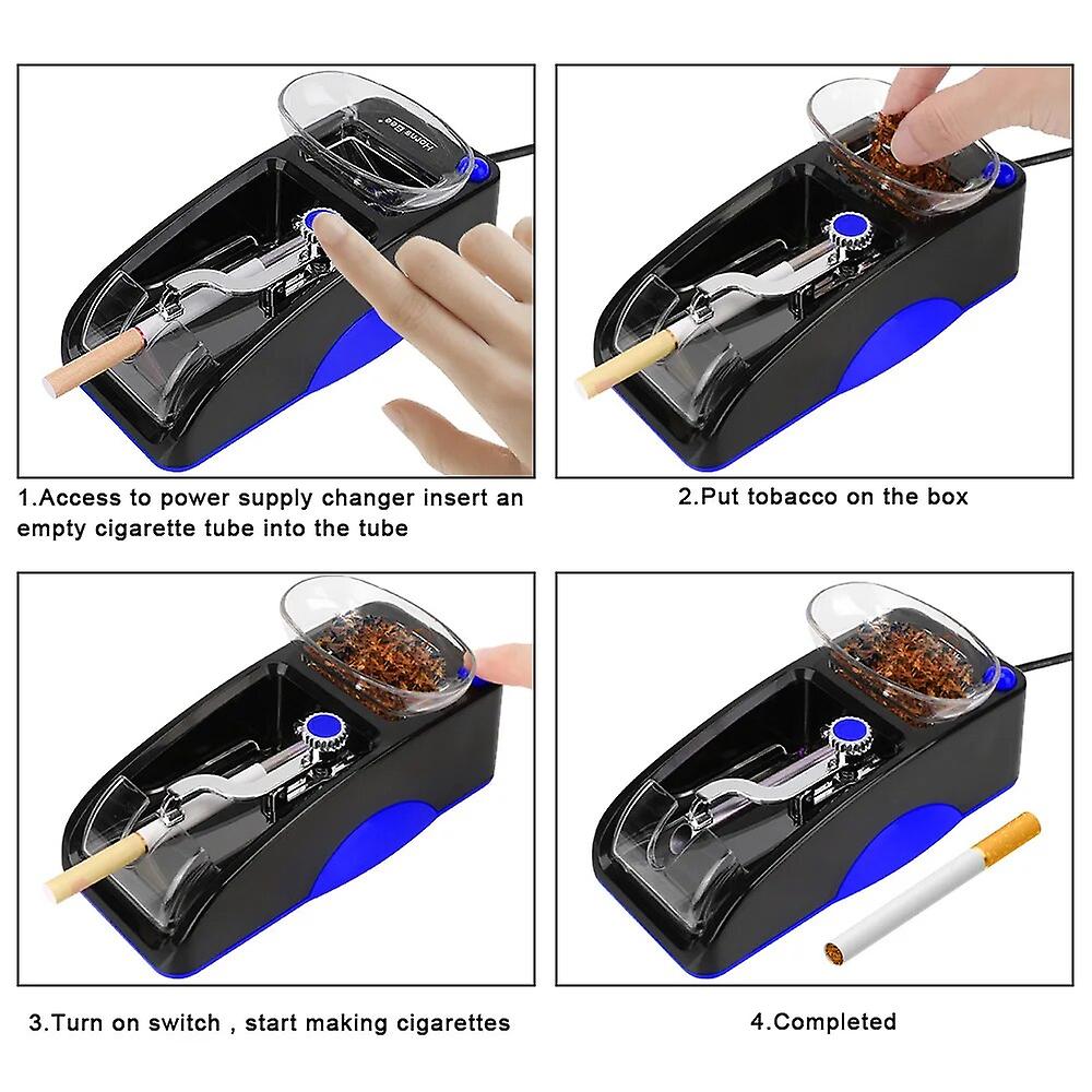 Automatic Cigarette Rolling Machine EU/US Plug Tobacco Filling Stuffing ...