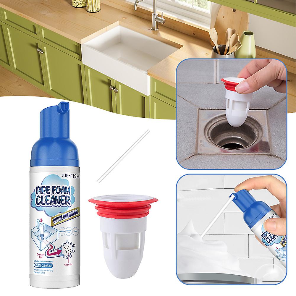 Pipe Foaming Cleaner with Sewer Floor Drain Cores Odor Bugs Resistant ...