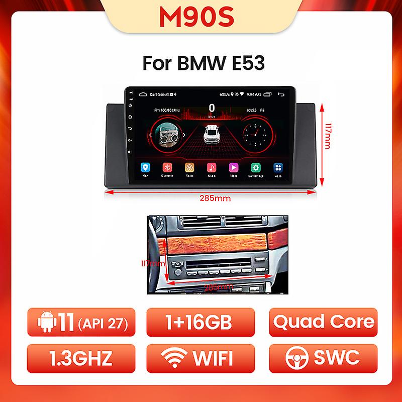 Android car intelligent system For bmw e39 android For BMW X5 E53 M5 E38 1996-2007 Car radio ...