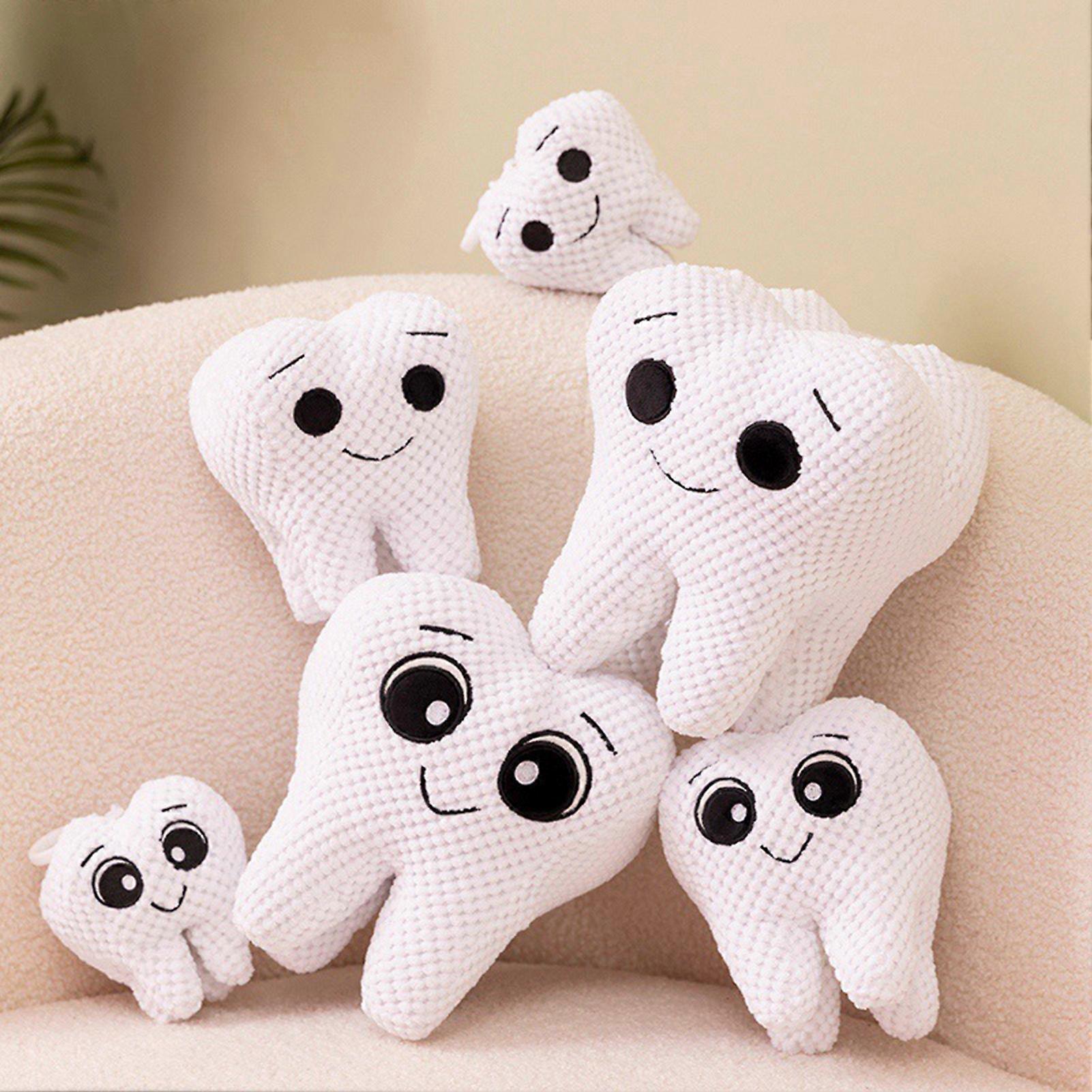 Cartoon Tooth Doll Stuffed Plush Tooth Shape Doll White Tooth Funny ...