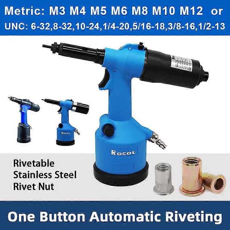 Industrial Rivet Nut Gun Hydraulic Pneumatic Automatic Riveter Tool ...