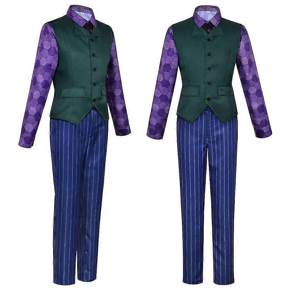 Cosplay Movie&tv Dark Knight Joker Costumes Joker Heath Ledger Suit ...