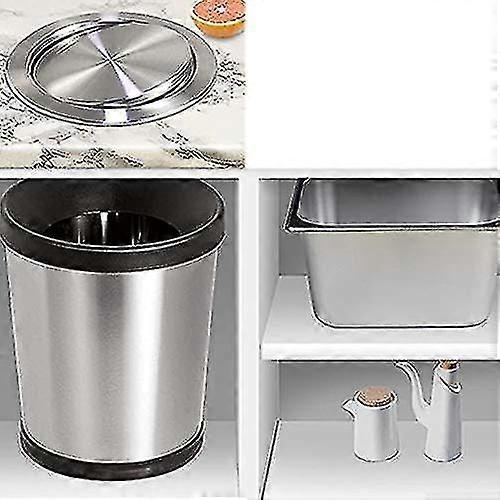 Built-in Type Built-in Stainless Steel Trash Can Flap Lid Swing Balance ...