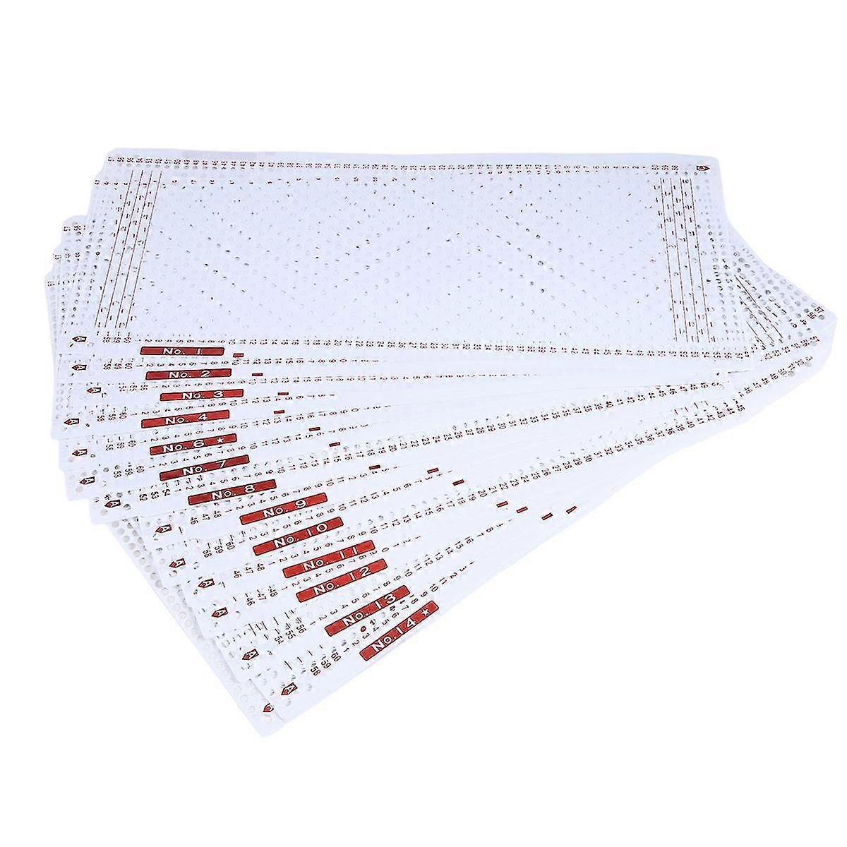 20pcs No.1-20 Knitting Machine Punch Card, Machine Flower Punch Cards ...