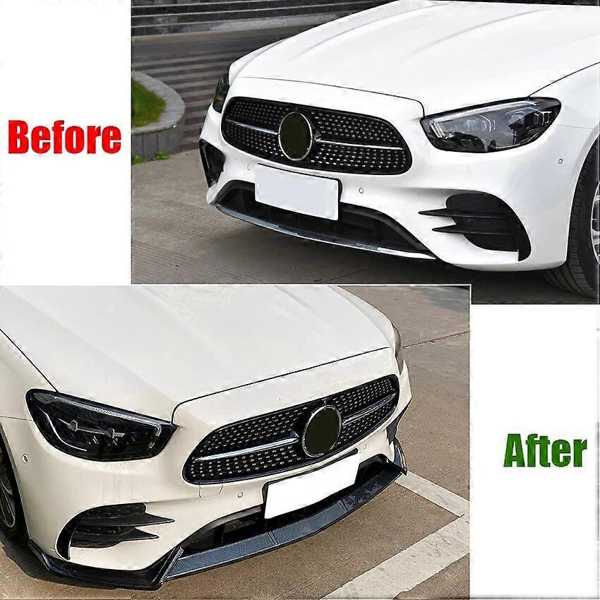 For Mercedes E-Class W213 C238 2022+ E260 E300 AMG Car Front Bumper chin Lip lower Spoiler ...