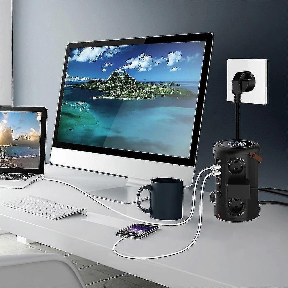 Multi Plug Socket Tower Extension 2500w Ac110-250v10a With 12 Ac ...