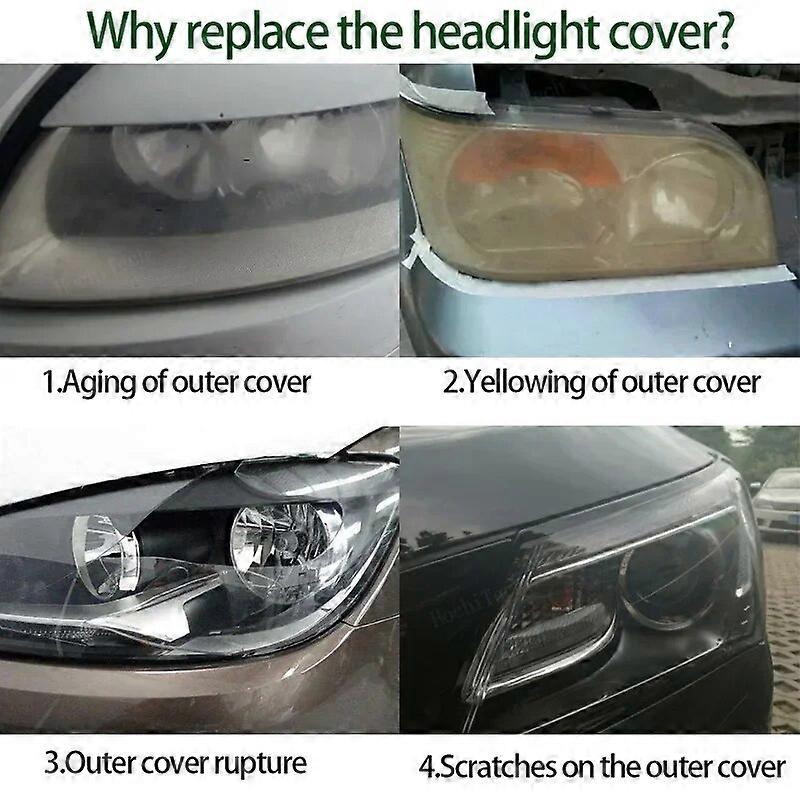 Auto Front Headlight Cover Lens Transparent Glass Headlamps Lampshade ...