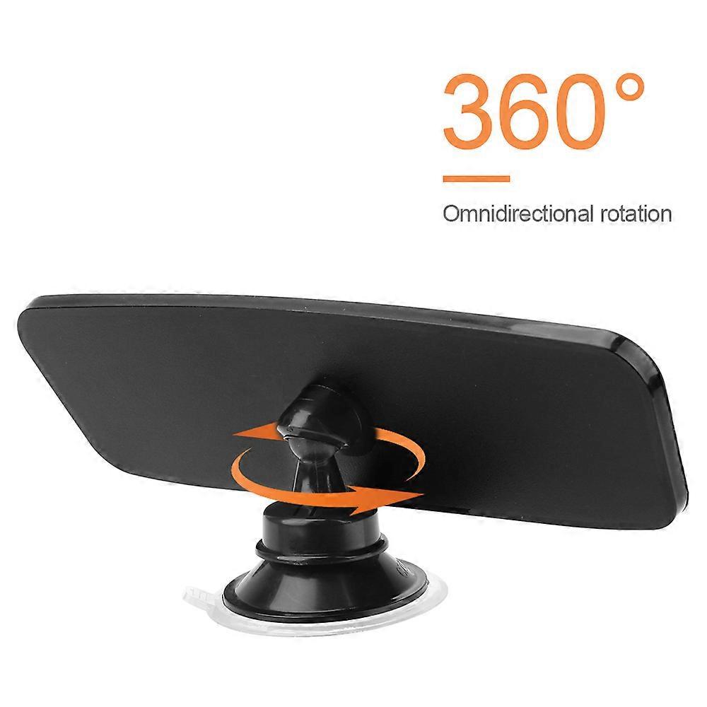 Interior car mirror with suction cup, adjustable wide angle panoramic ...