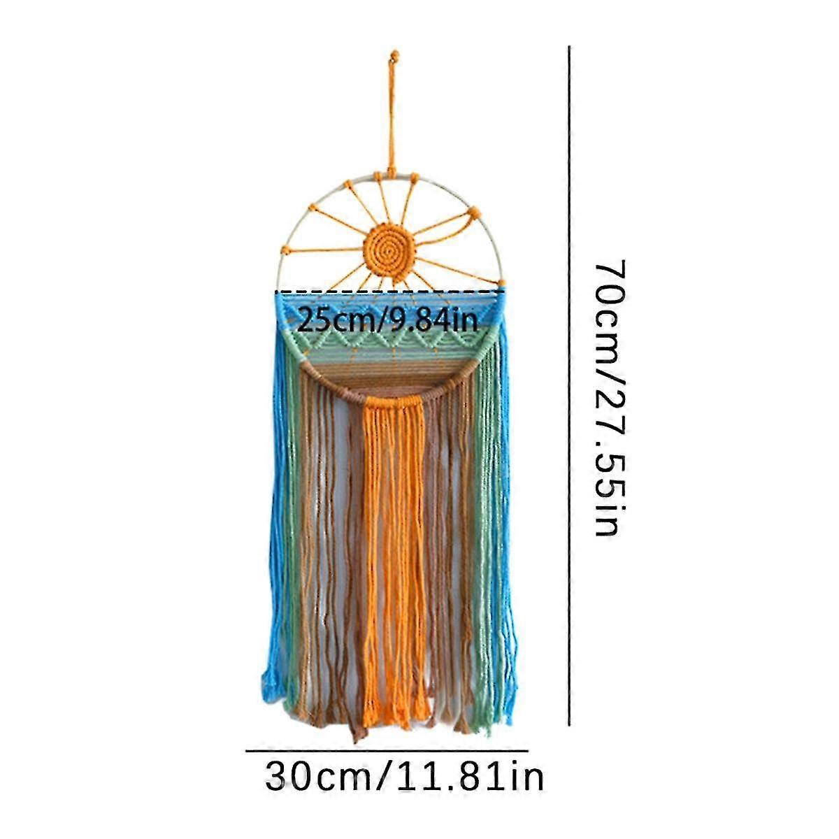 3 Pcs Catcher Wall Decor Boho Macrame Catcher Sunrise Sunshine Sunset ...