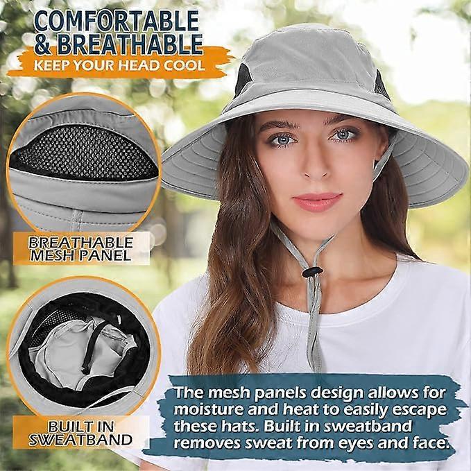 Sun Hat Men Women Foldable Safari Hat Garden Hat UV Protection Sun ...