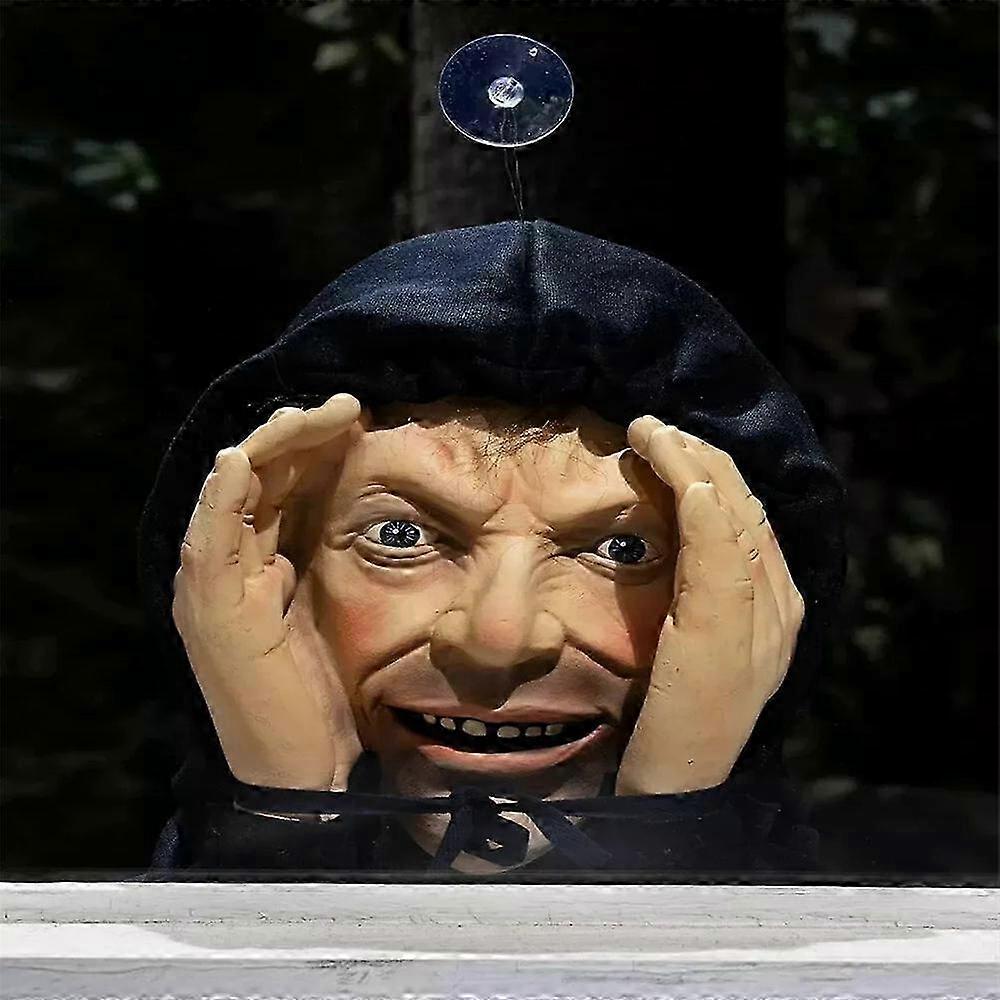 Scary Peeper Freak Halloween Decoration Clown Indoor and Outdoor Window ...