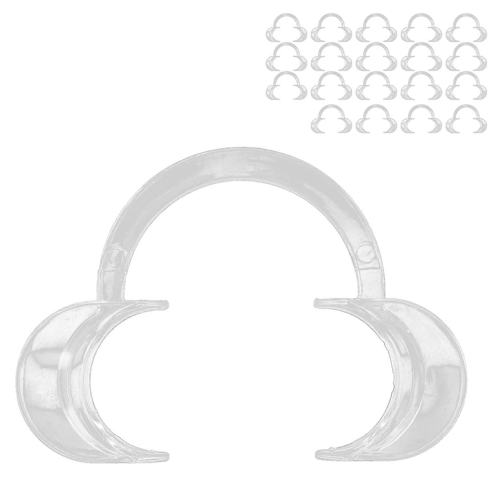 20pcs Disposable Lip Cheek Retractor Transparent CShape Teeth Whitening ...