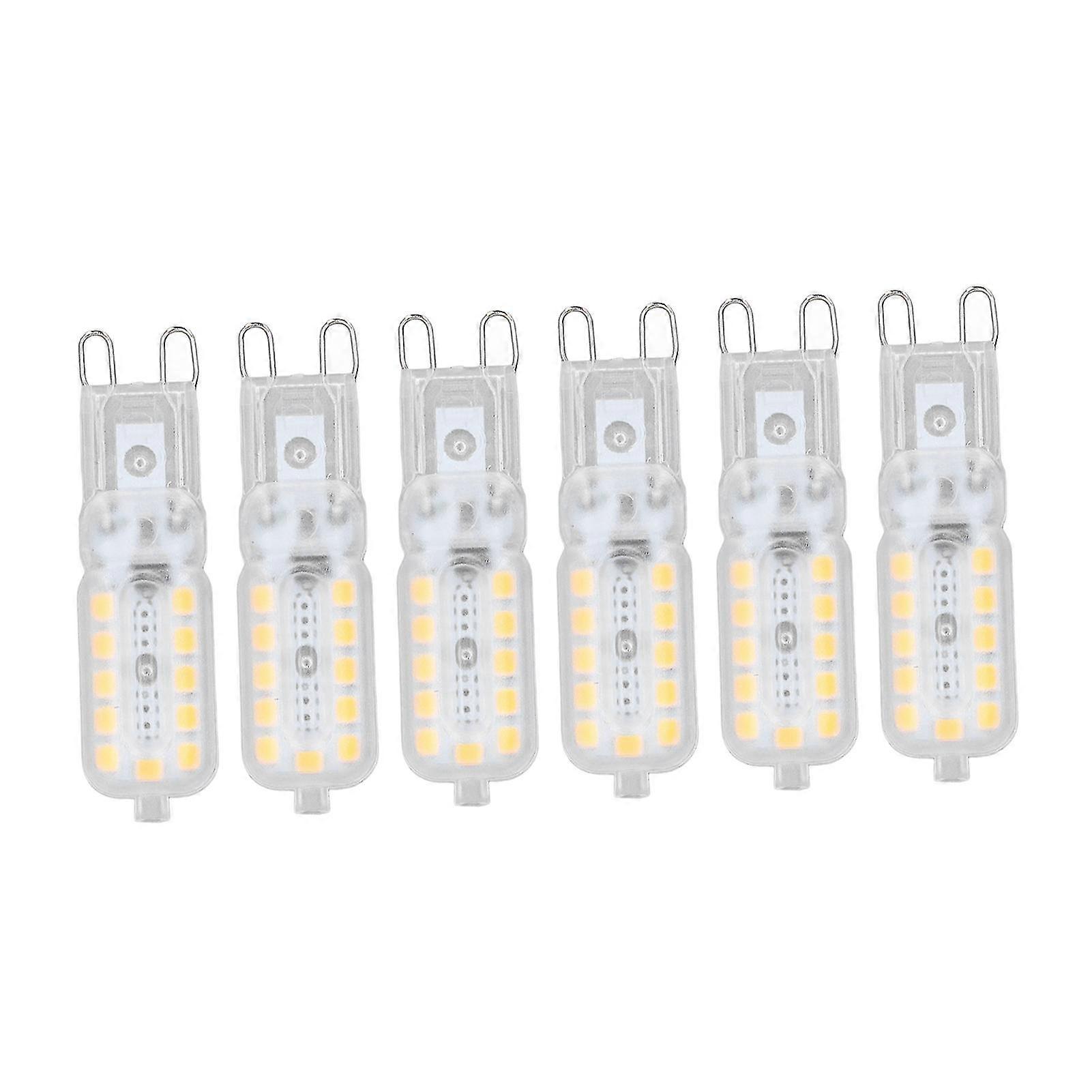 6-Pack G9 LED Bulb 5W Dimmable 22-LED Natural White Light Bulb with ...
