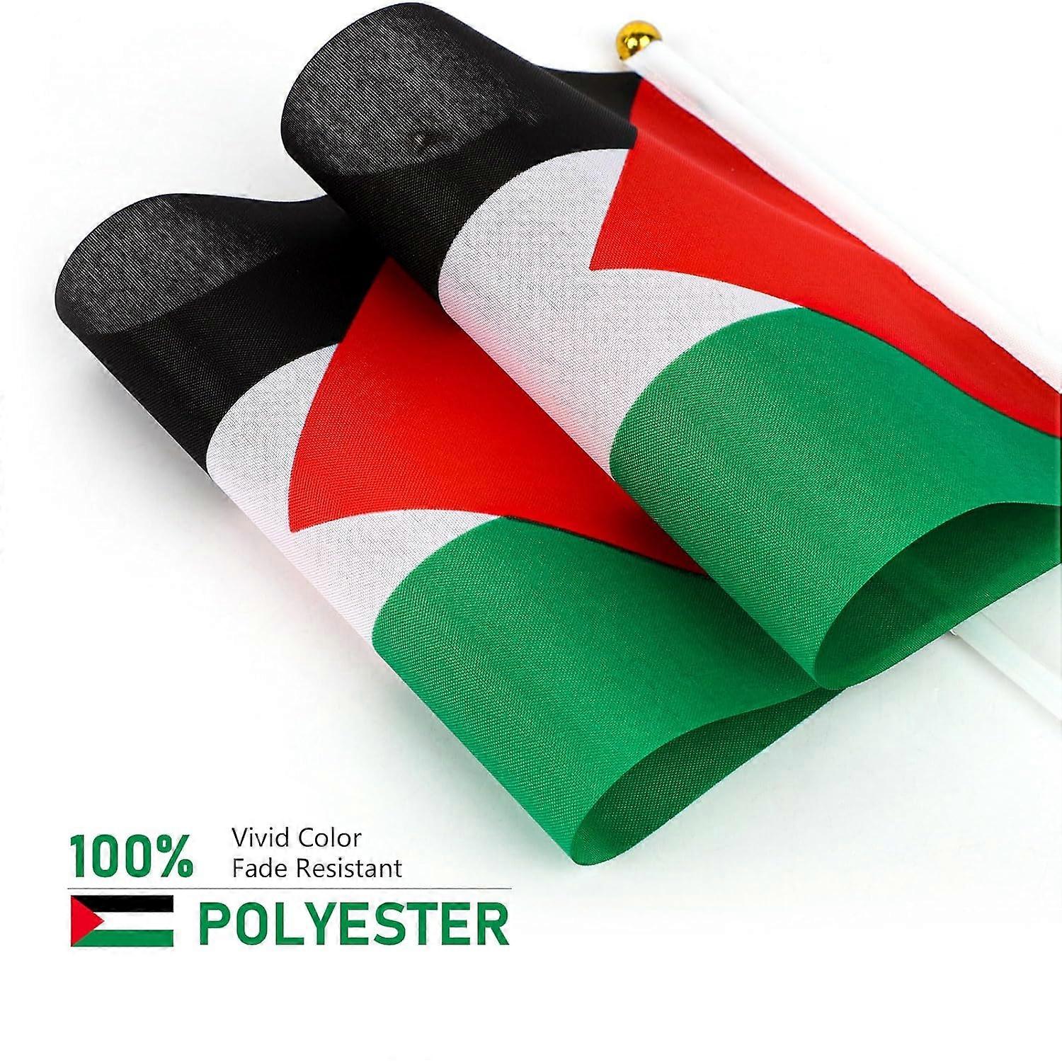 10 PCS Palestine Flag Small 5 x 8 Mini Handheld Waving Palestinian Flag ...