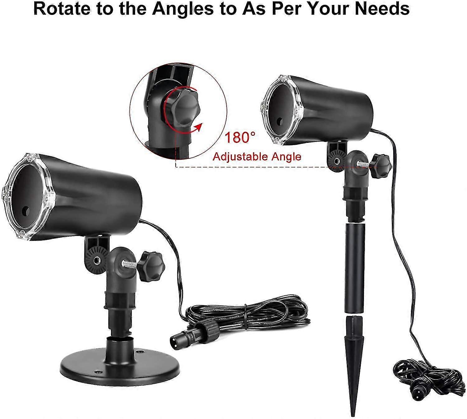 Christmas Projector Outdoor Lights, 3D Rotating LED Projector ...