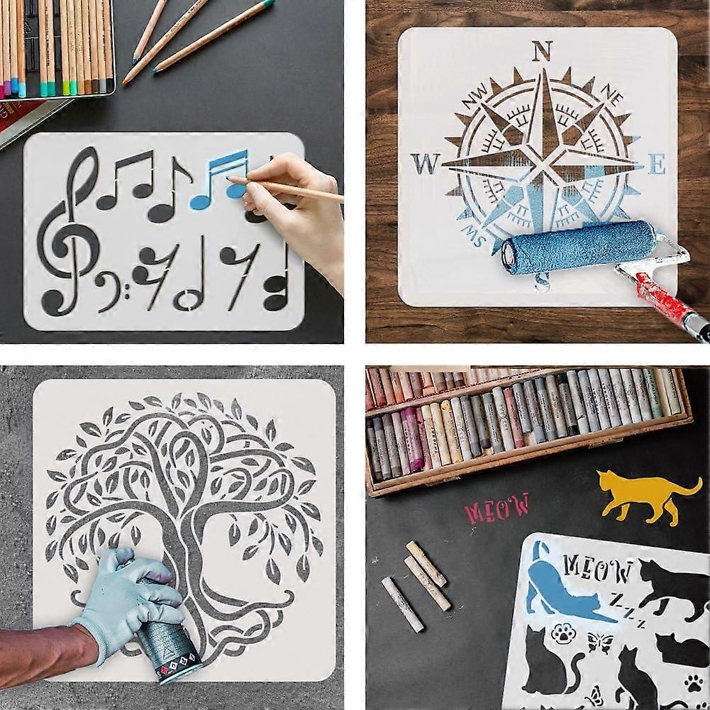 Spiral Clock Face Stencil for Painting 11.8x11.8 inch Large Clock Face ...