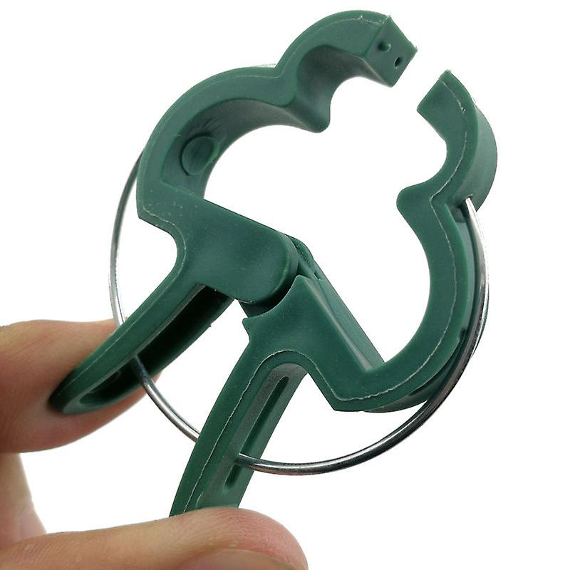 40 Clips20 Large + 20 Small Green Plant Tie Clips - Climbing Aid For ...