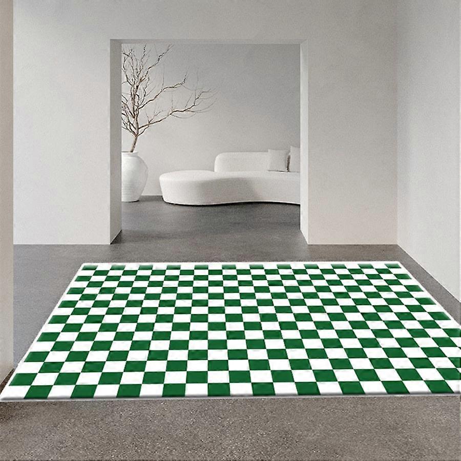 Checkerboard Plaid Colorful Carpet Large Area Rugs Living Room Non-slip ...
