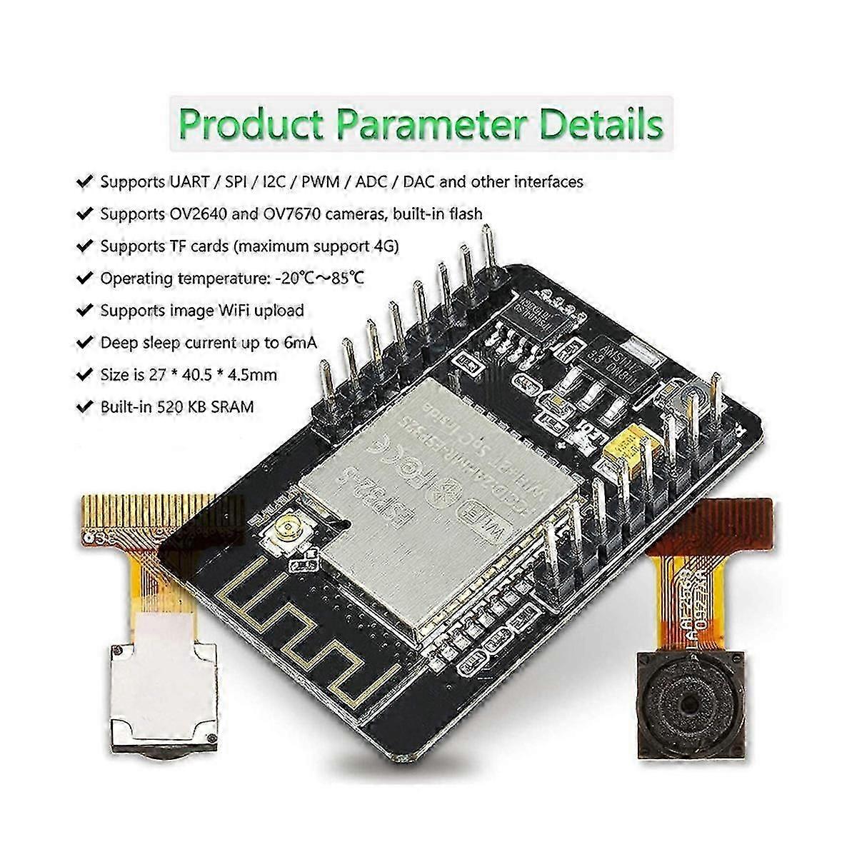 Esp32-cam Wifi + Bluetooth Module Camera Module Development Board Esp32 ...