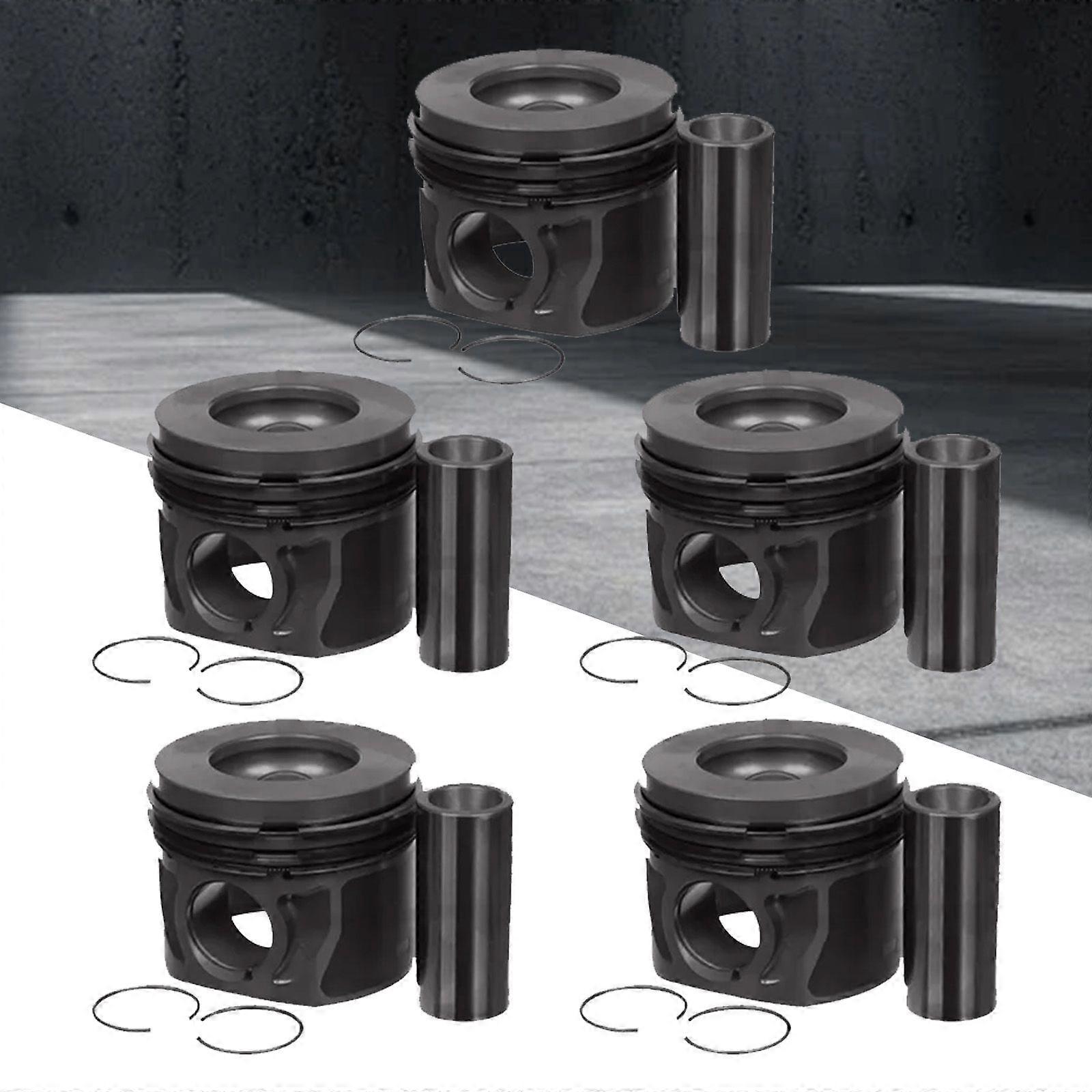 5PCS Piston with Ring Ford Ranger Transit 3.2L Diesel AB39-75485-CA 89 ...