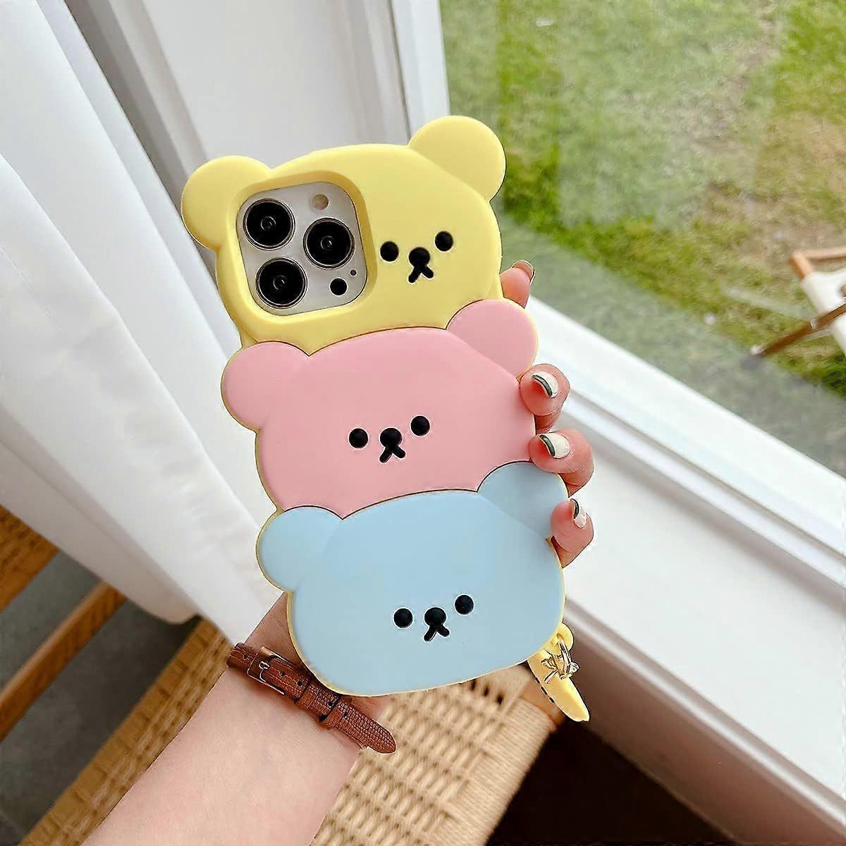 Phone Cases Apply to iPhone 14plus,Cute Cartoon Bear Phone Case with ...