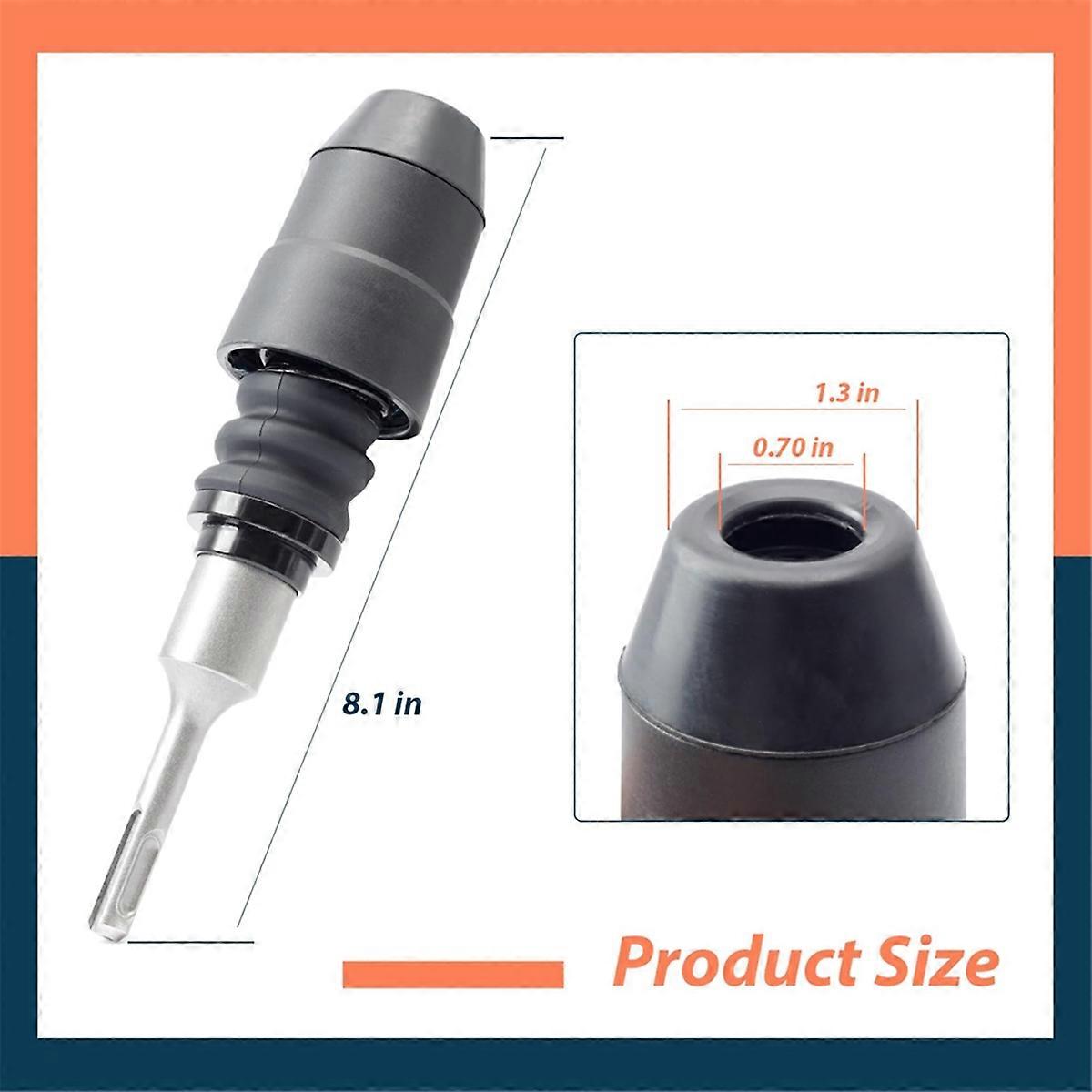 Adapter for SDS-Plus to SDS-Max 8-1/4 Inches Long Compatible with ...