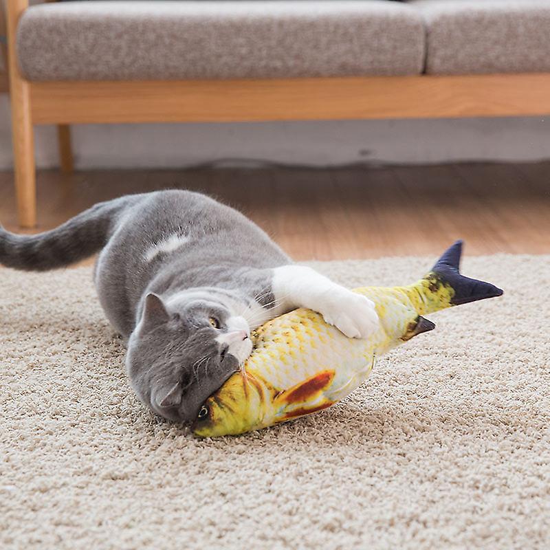 Fish Toy Cat Catnip 3d Simulation Fish Goldfish Red Carp Kitten Toys ...