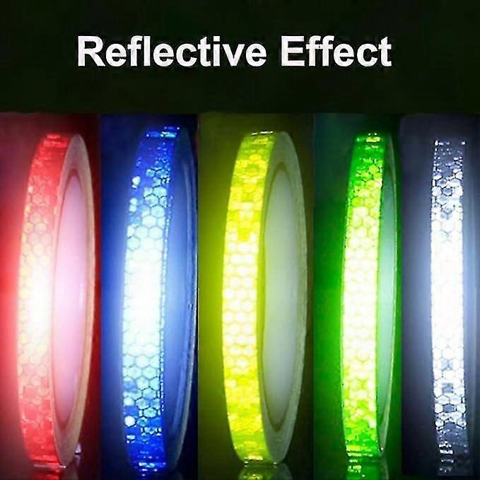 5-Color Reflective Tape for Bikes - Waterproof Safety Stickers, Thin ...