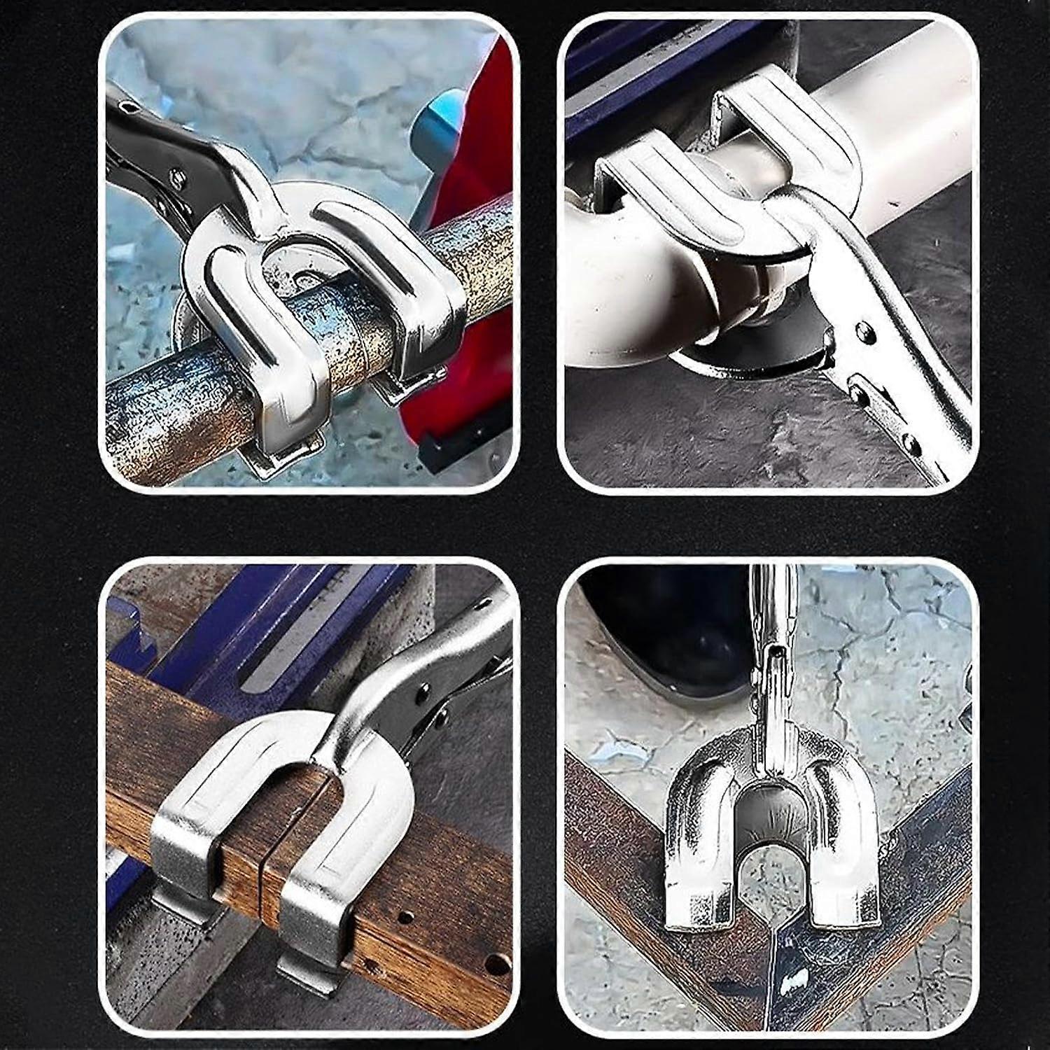 U Shaped Welding Pliers 9 Inch Locking Adjustable Clamp 45 Steel Heavy ...