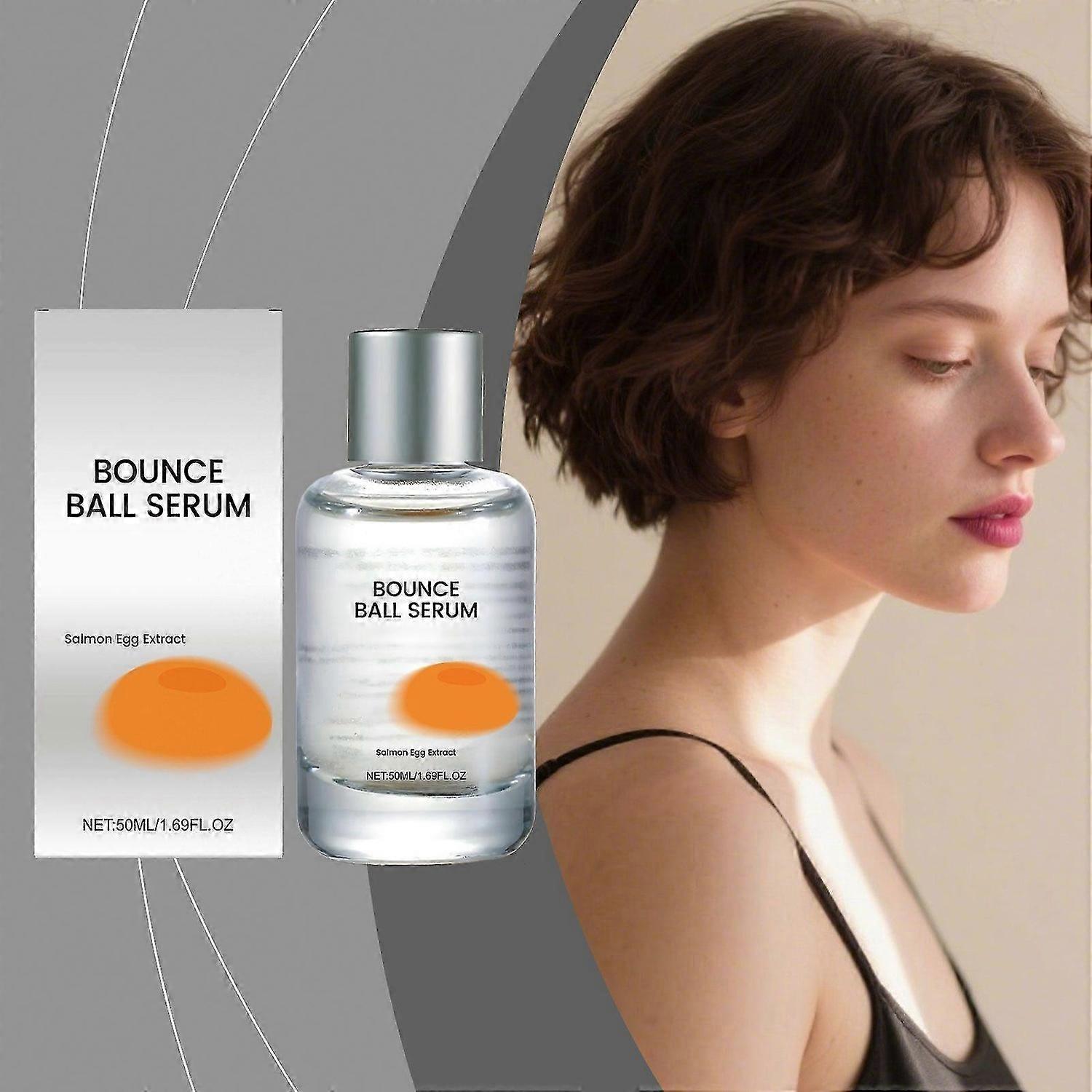 Salmon PDRN Bounce Ball Serum - PDRN Salmon DNA Serum for Plumping ...