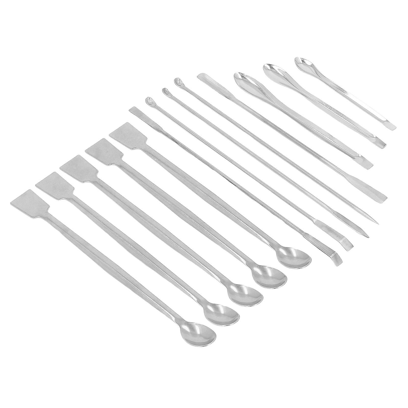 13Pcs Laboratory Spoon Stainless Steel Rust Roof Non Deformation Lab ...