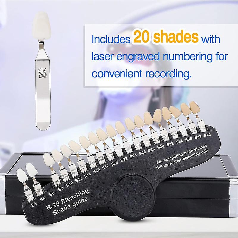 Dental Teeth Shade Guide, Professional Porcelain 3d R-20 Tooth ...