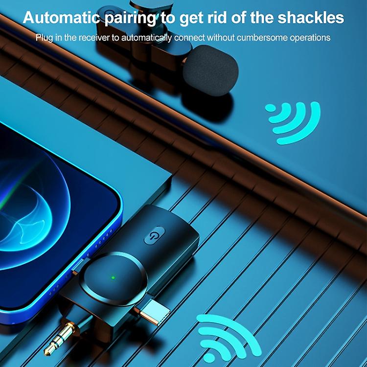 Ap031-1 3 In 1 Noise Reduction Lavalier Wireless Microphone | Fruugo UK