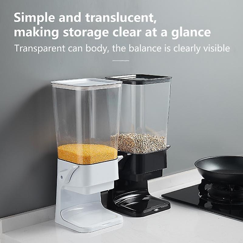 5.5L Cereal Dispenser Large Capacity Transparent Kitchen Countertop ...