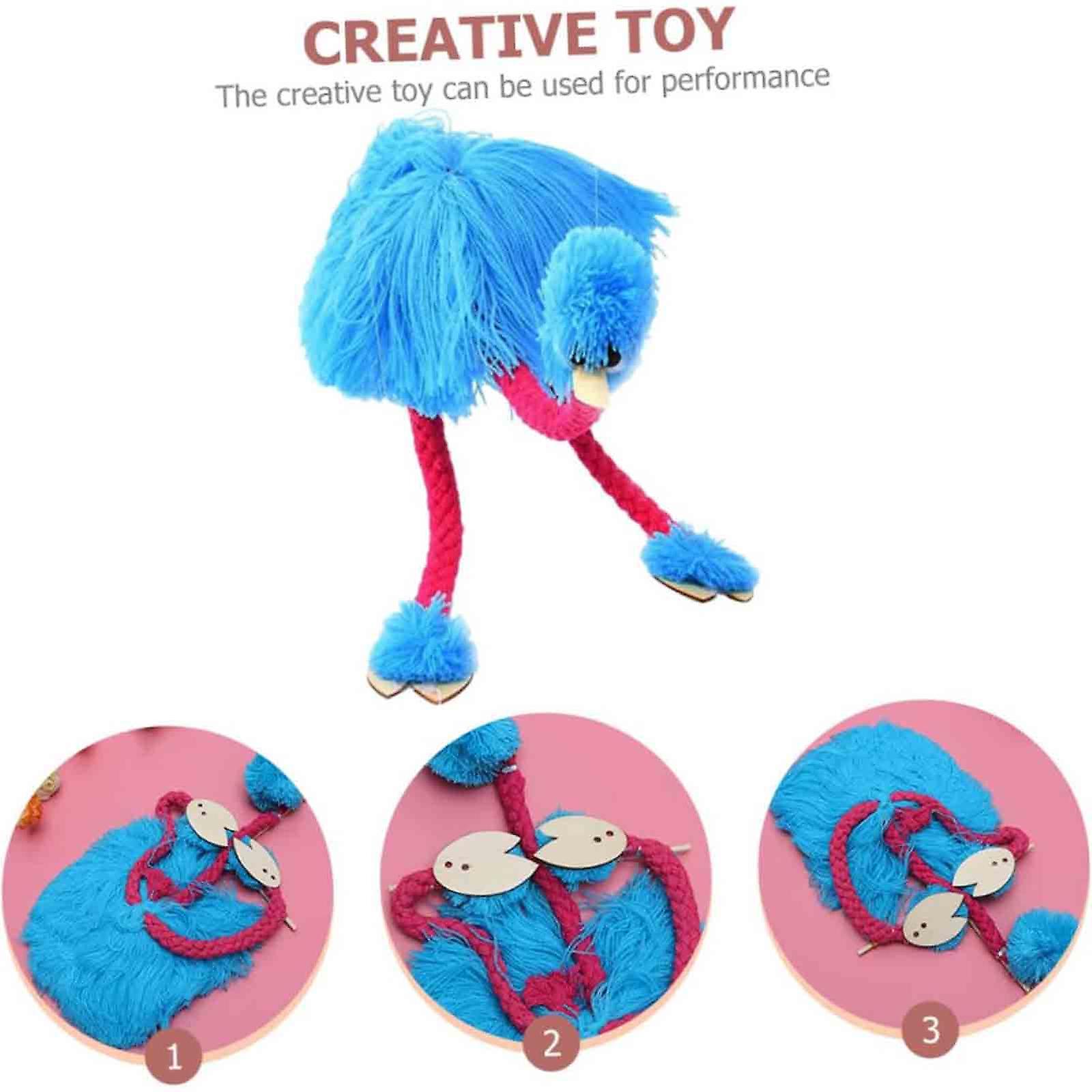 Bird Puppet Soft Toys Ostrich Marionette Toy Handmade Ostrich ...