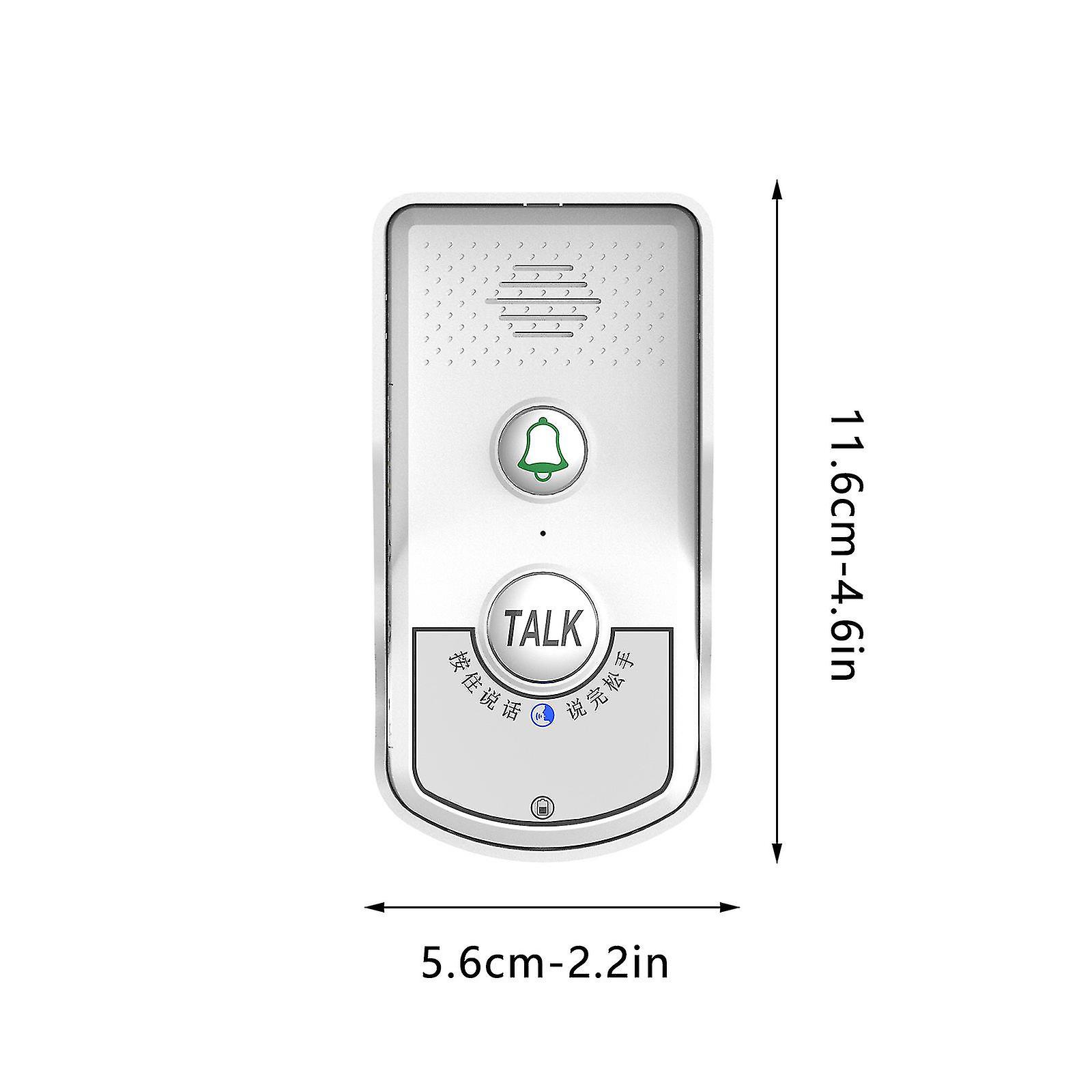 Voice Intercom Doorbell Wireless Doorbell 1-8 Floors Two-way Intercom ...