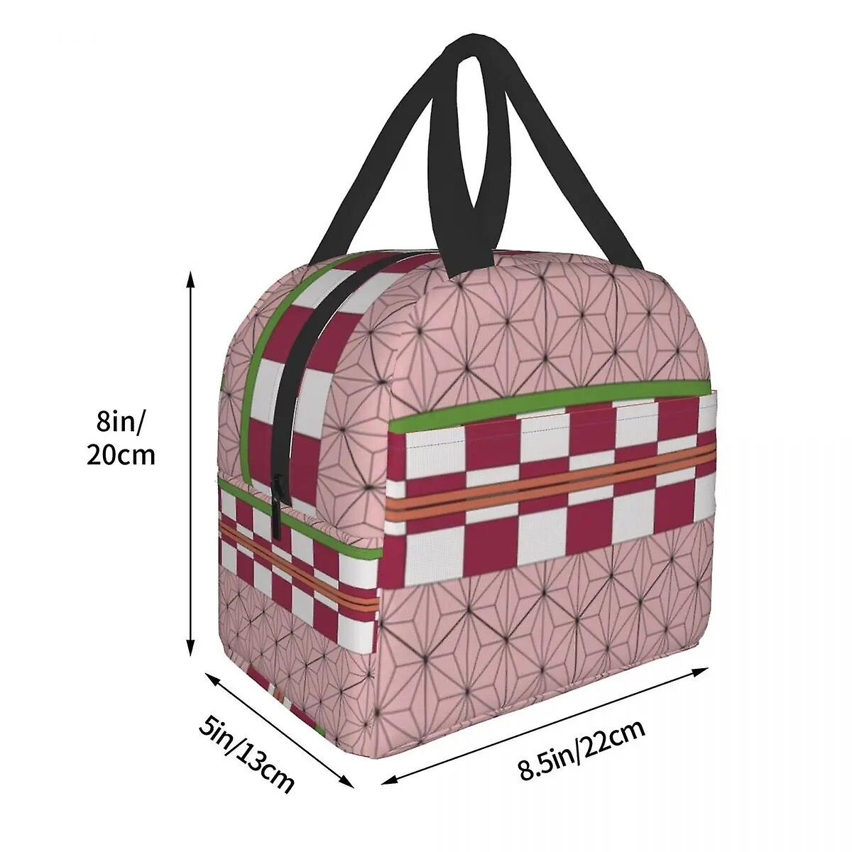 Nezuko Kimono Insulated Lunch Bag For Women Kids School Food Demon ...